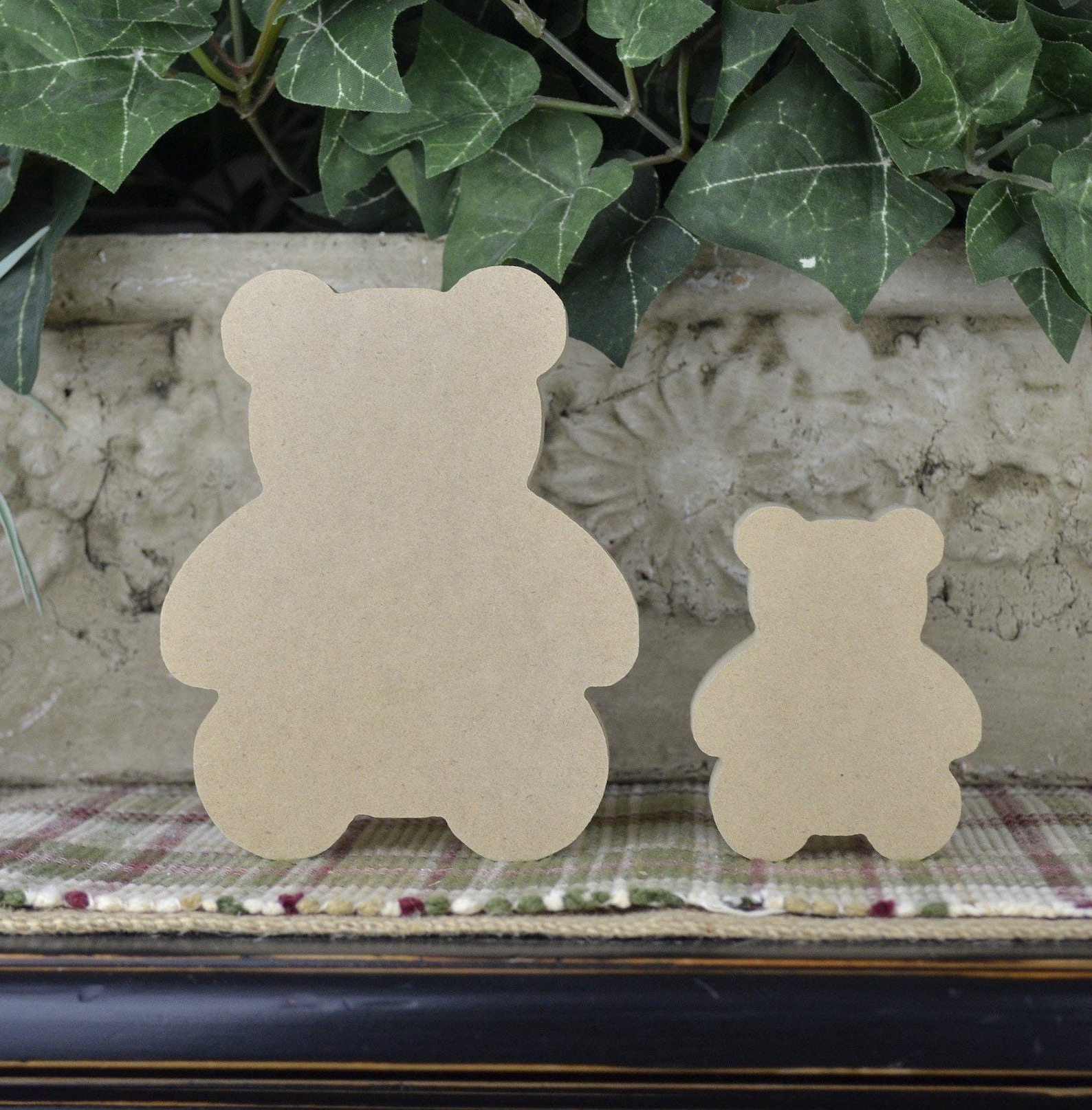 Bear Wood Shape- DIY Bear Craft- Unfinished Bear Wood Cutout- 3/4" MDF ...