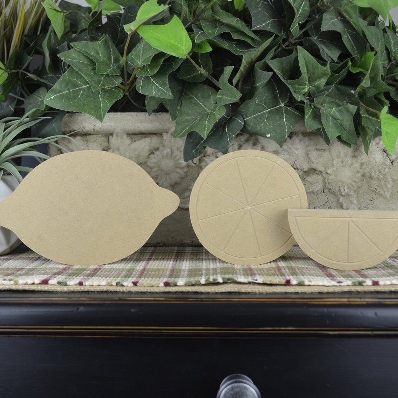 Lemon Wood Cutout - Etsy