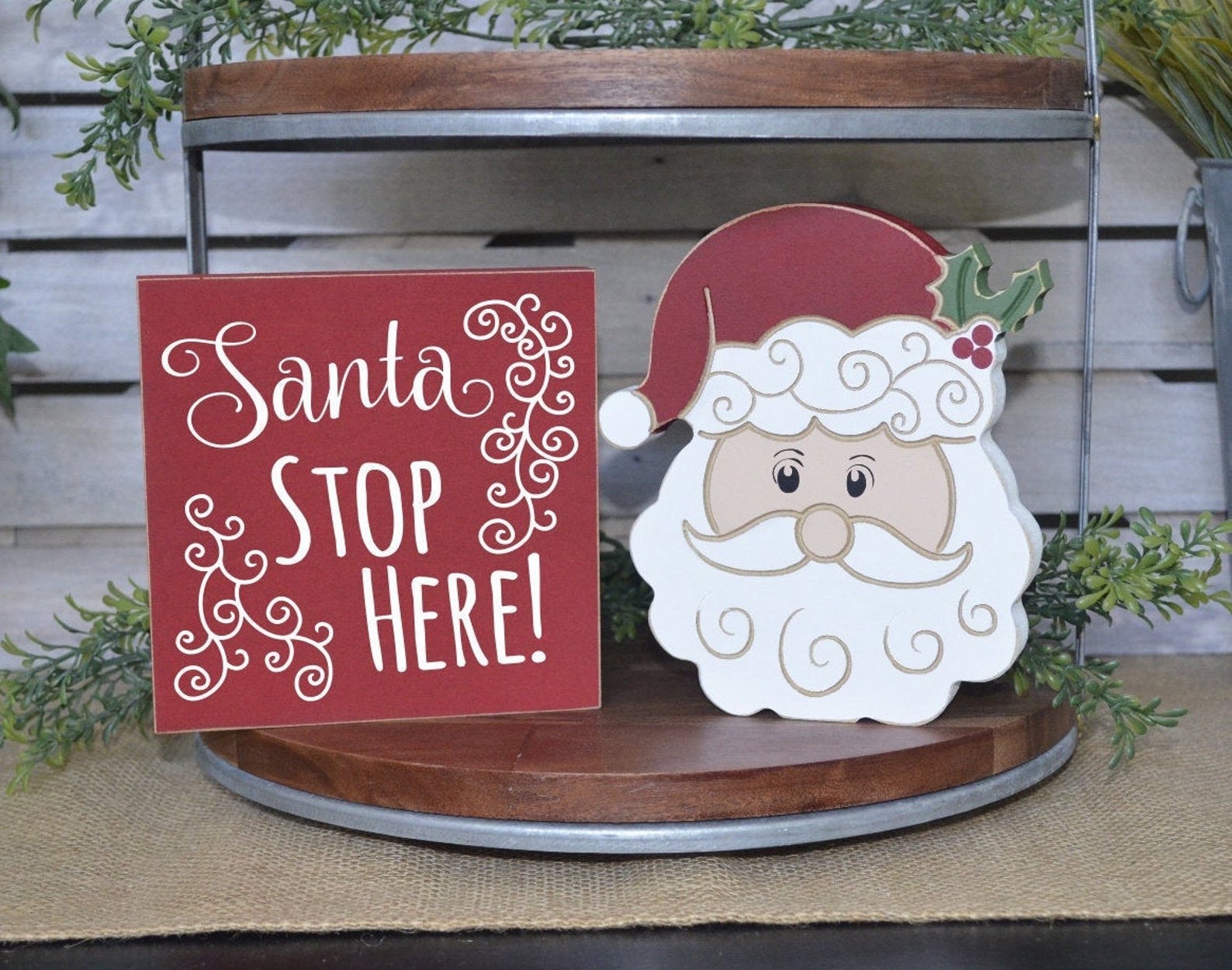 Wood Santa Cutout DIY Santa Claus Decoration Unfinished - Etsy