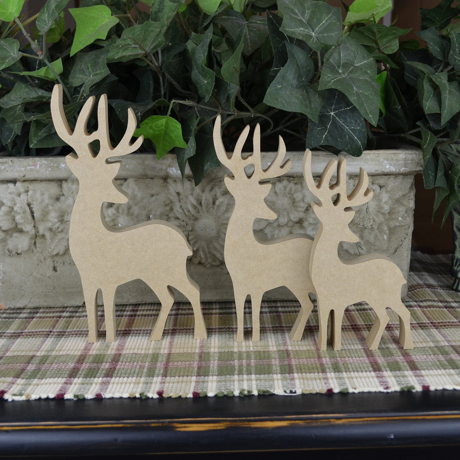 Deer Wood Craft- DIY Wood Crafts for Christmas- Deer Christmas ...