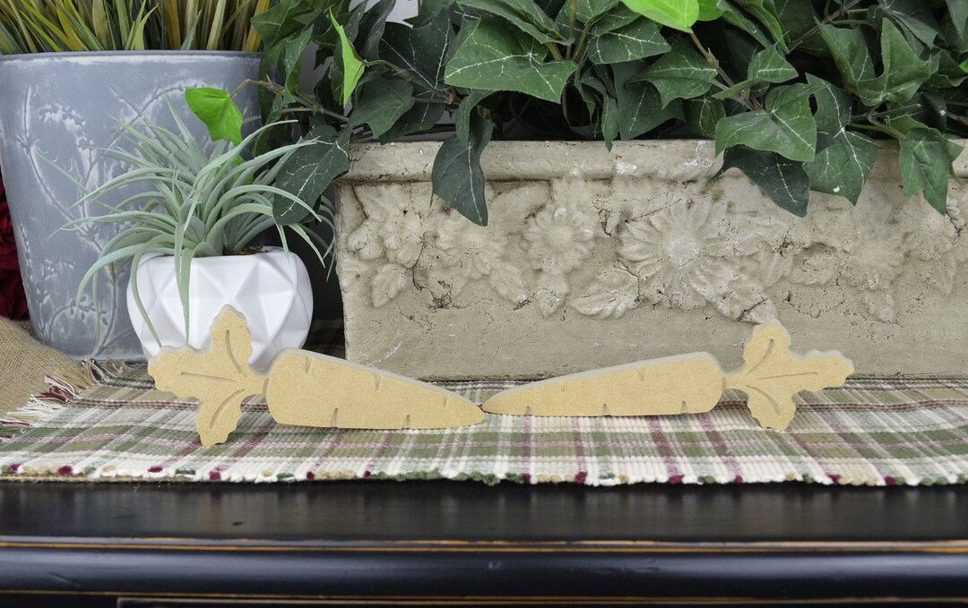Carrot Cutout- Unfinished Wood Easter Craft- Kids Craft- MDF Wood- Set ...