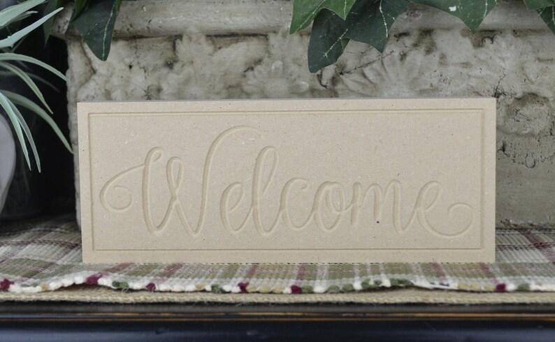 Welcome Wood Cutout- DIY Decorations for Home- Unfinished Crafts for ...