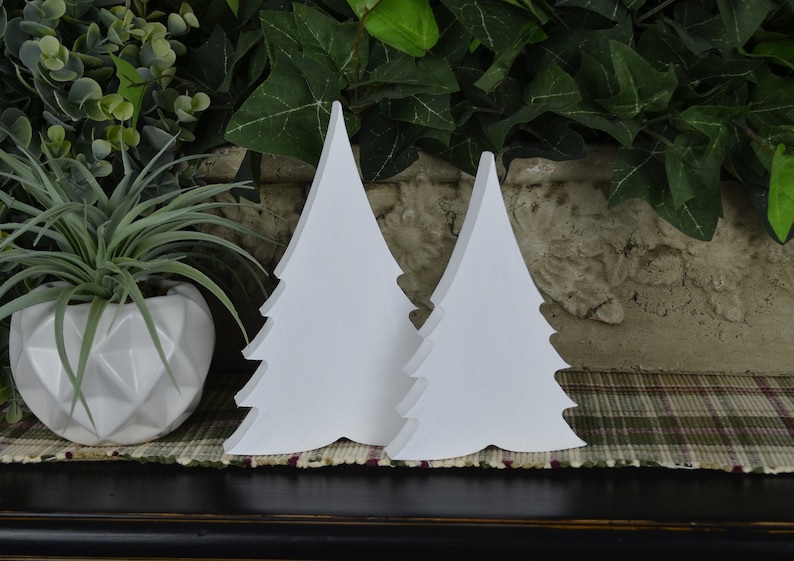 Triangle Tree Wood Cutouts DIY Christmas Crafts Unfinished - Etsy