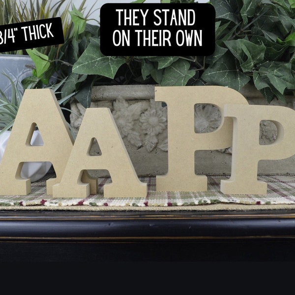 Alphabet Letters for Standing - Etsy