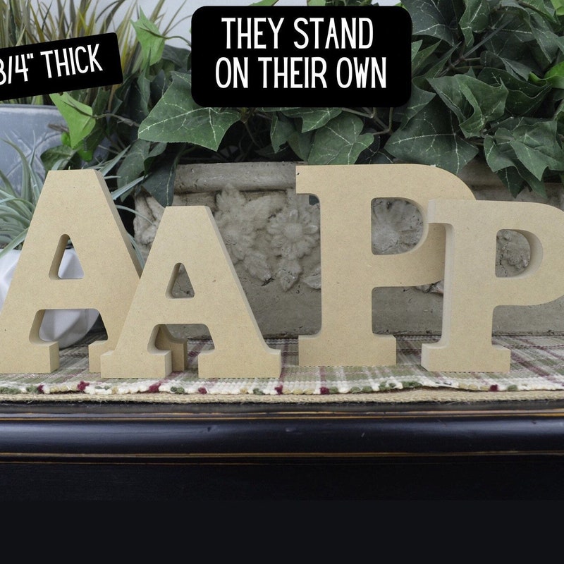 Unfinished Wood Alphabet Letters - Etsy