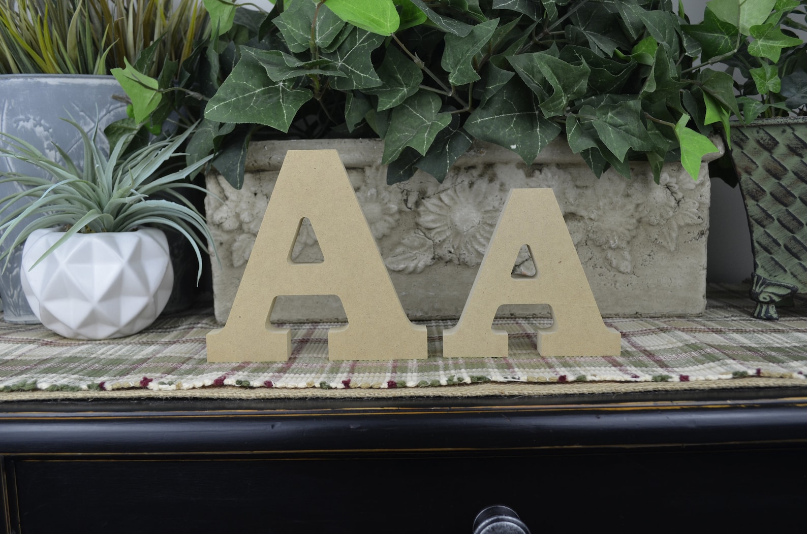 Wood Letters DIY Alphabet Letters Free Standing Thick | Etsy