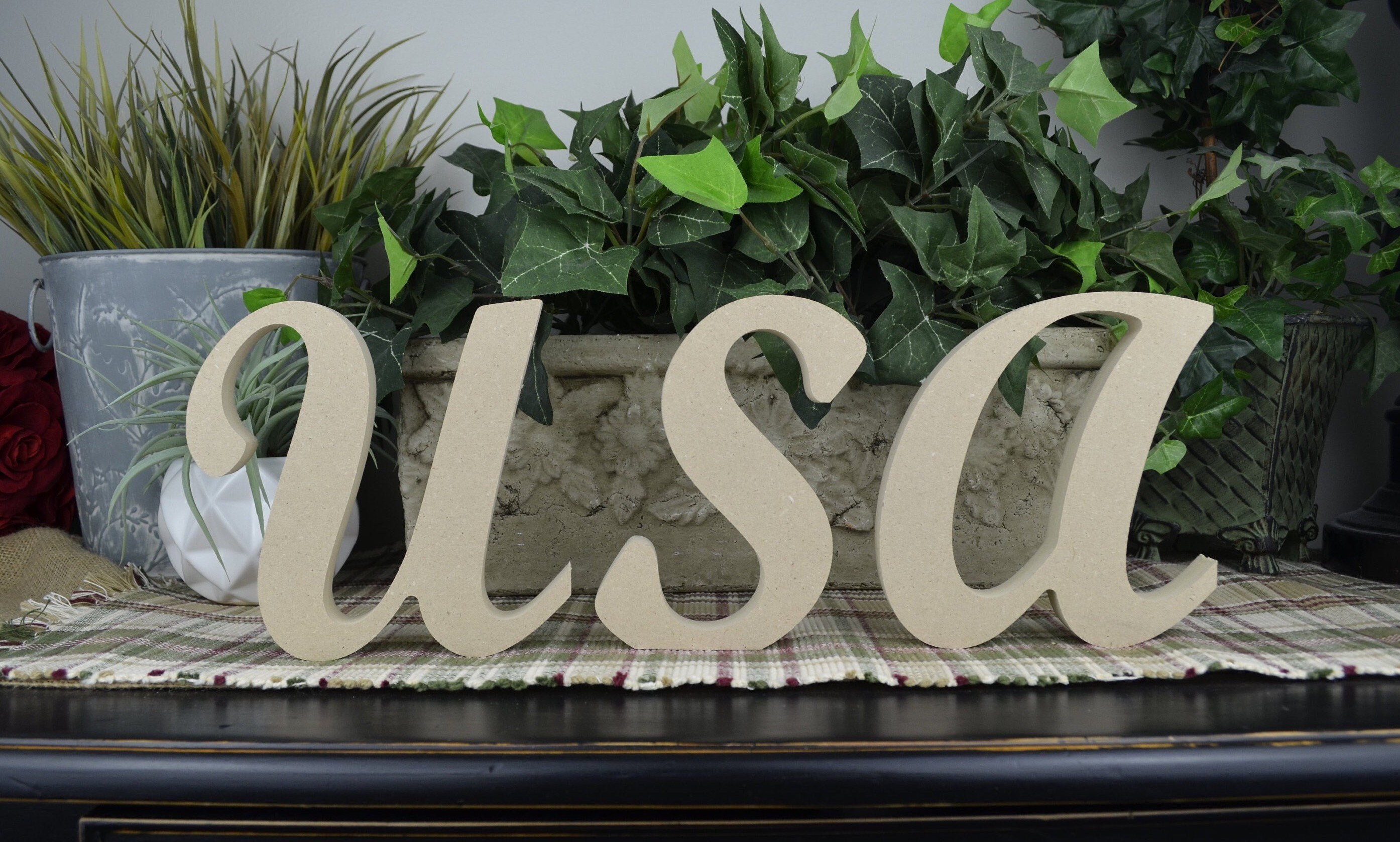 Airplane Wood Cutout- Unfinished Plane Decor- DIY Airplane Craft ...