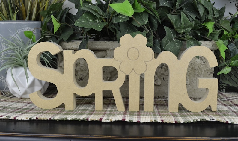 Wood Flower Cutouts Spring Craft for Kids DIY Unfinished - Etsy