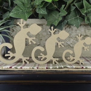 Lizard Wood Cutout- Gecko Craft- Lizard Craft for Kids- DIY Unfinished ...