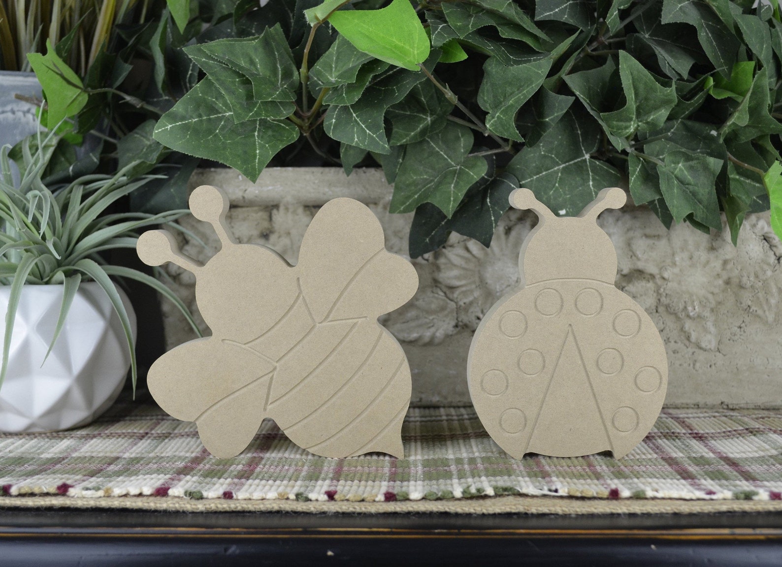 Ladybug Cutout Free Standing Thick Wood Bug Ladybug Craft - Etsy