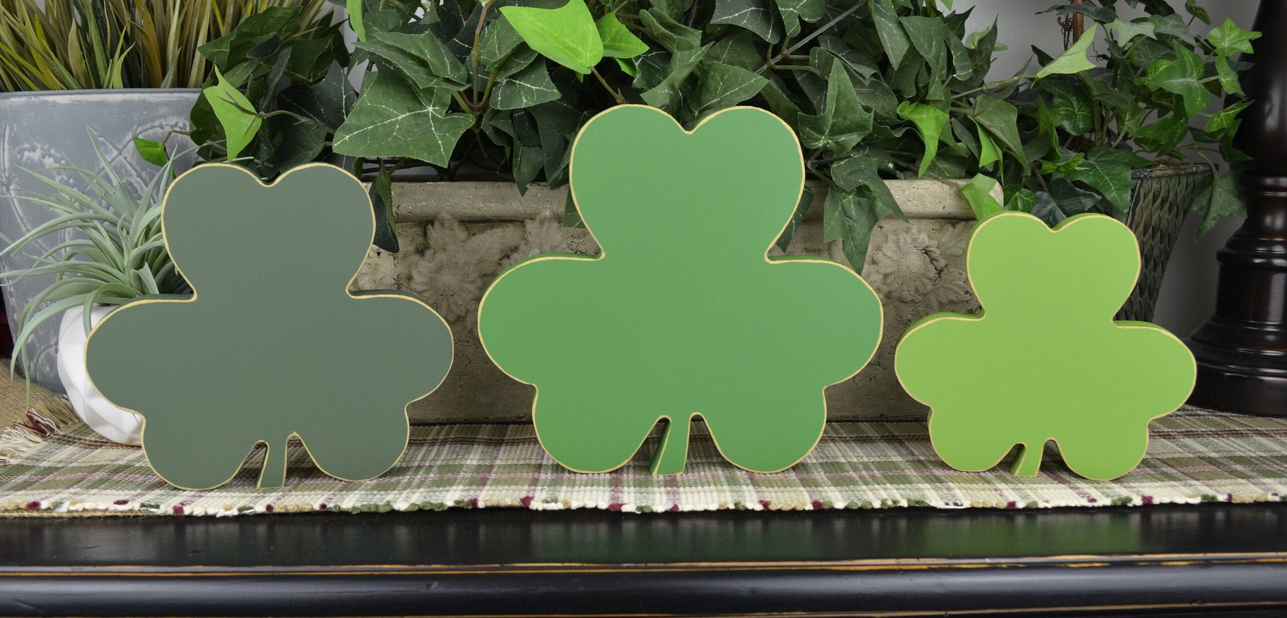 Shamrock Cutout Three Leaf Clover Wood Craft DIY Craft For | Etsy