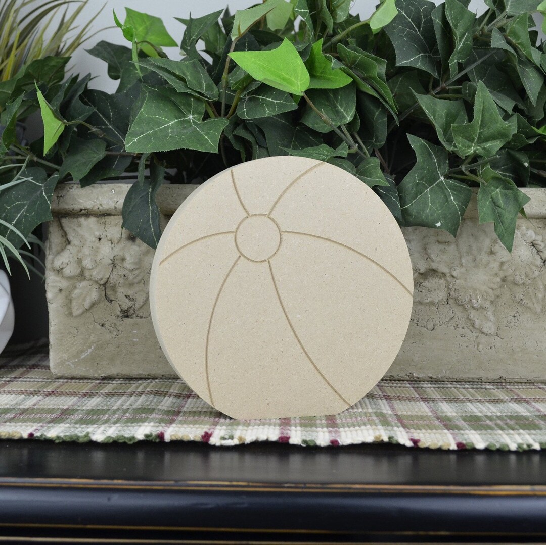 Beach Ball Wood Cutout- DIY Summer Wood Craft- Free Standing ...