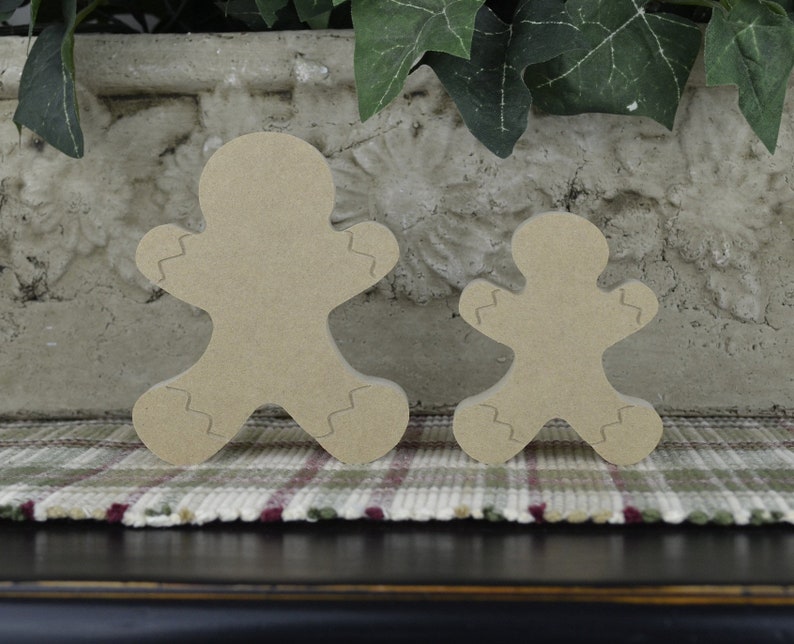 Gingerbread Man Cutout DIY Wood Christmas Craft Free - Etsy