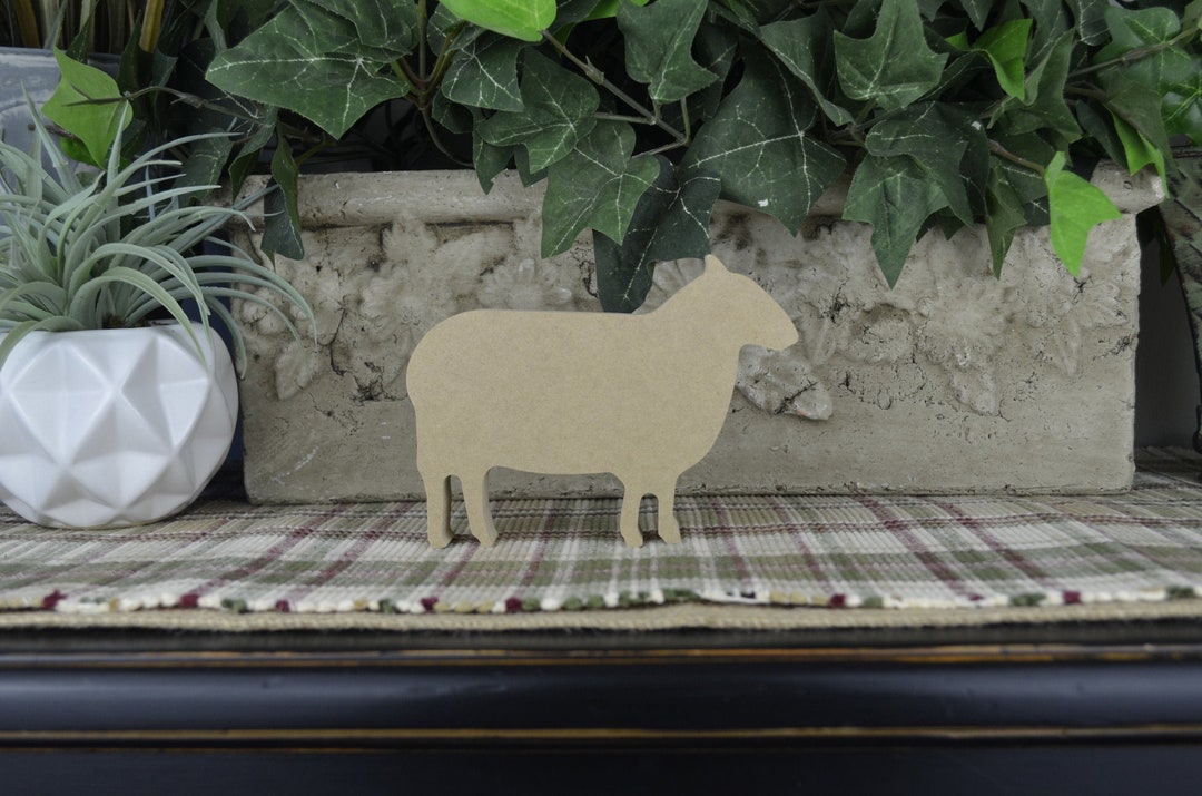 Sheep Wood Cutout- DIY Lamb Craft- Farm Craft- Farmhouse Home ...