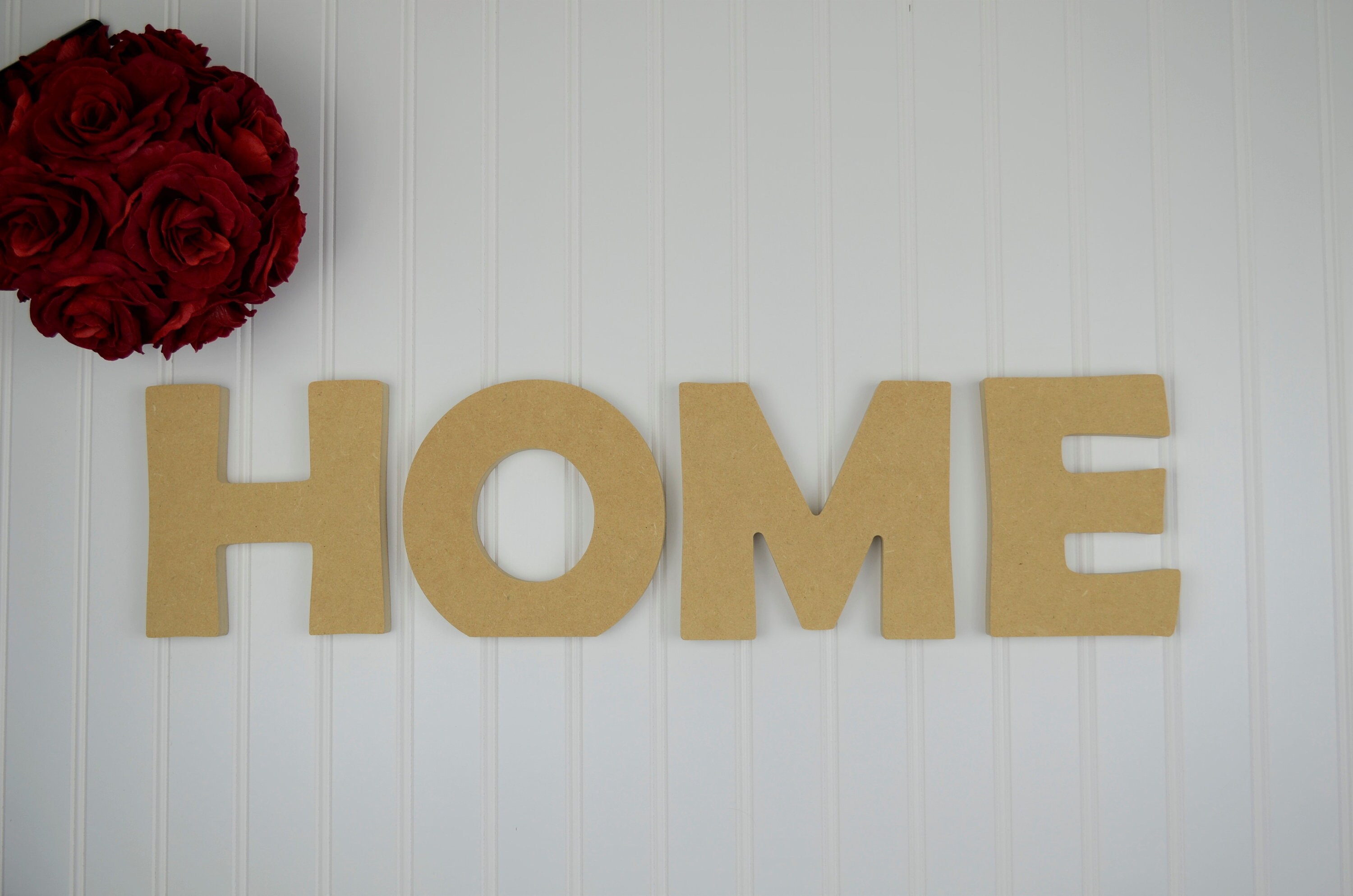 DIY Interchangeable Home Letters Unfinished Wood Seasonal - Etsy