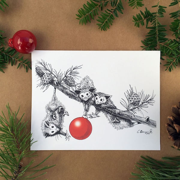 Pen and Ink Christmas Cards - Etsy