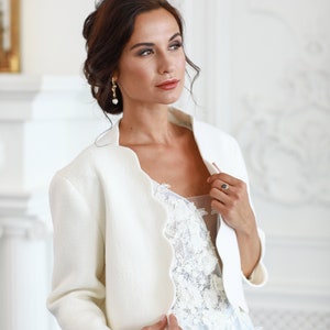 Bridal Jacket for Winter Wedding Dress, Ivory Bridal Coat, Wedding Coat ...