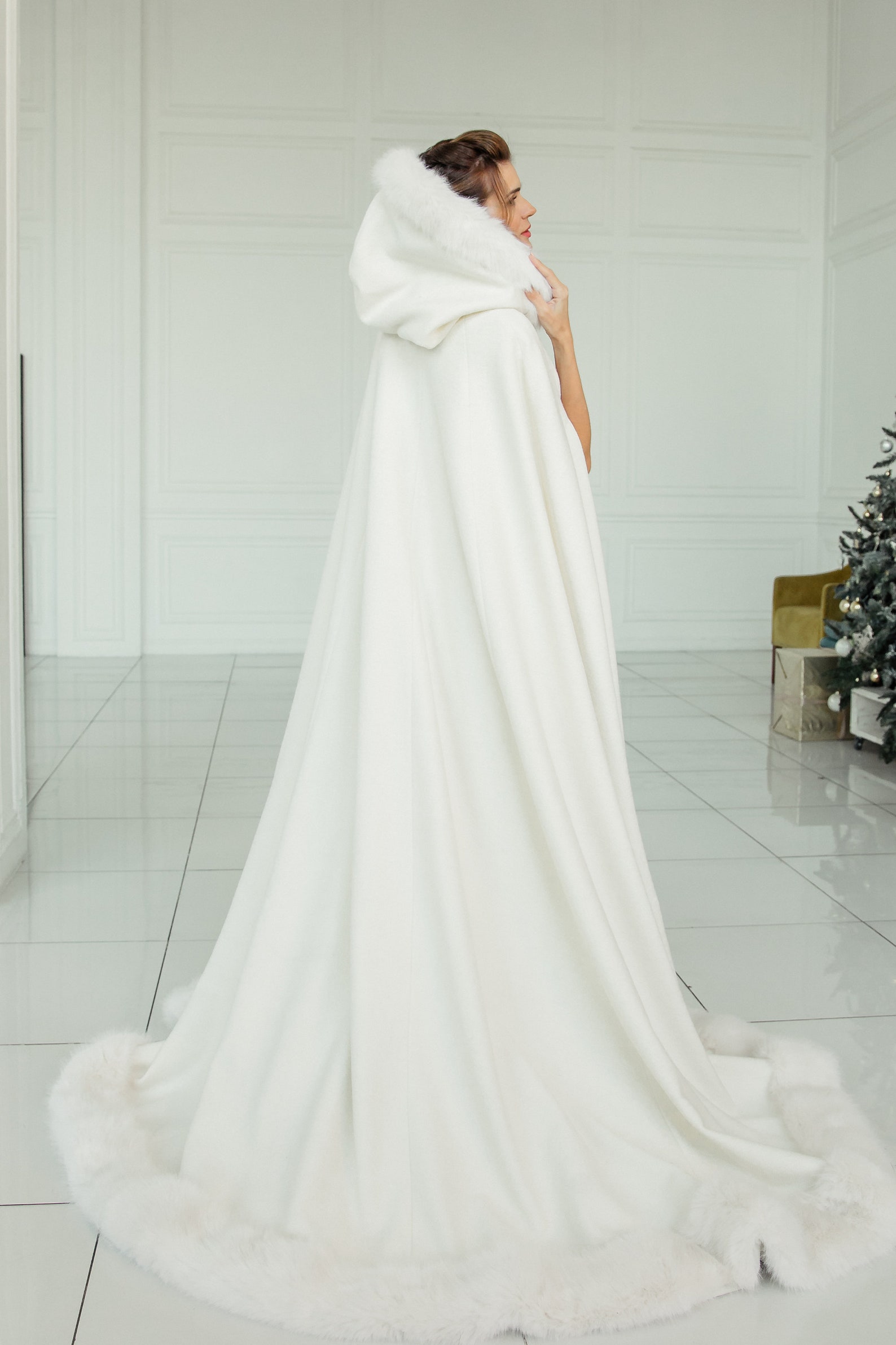 Bridal Coat for Winter Wedding Dress Wedding Cape Coat for - Etsy