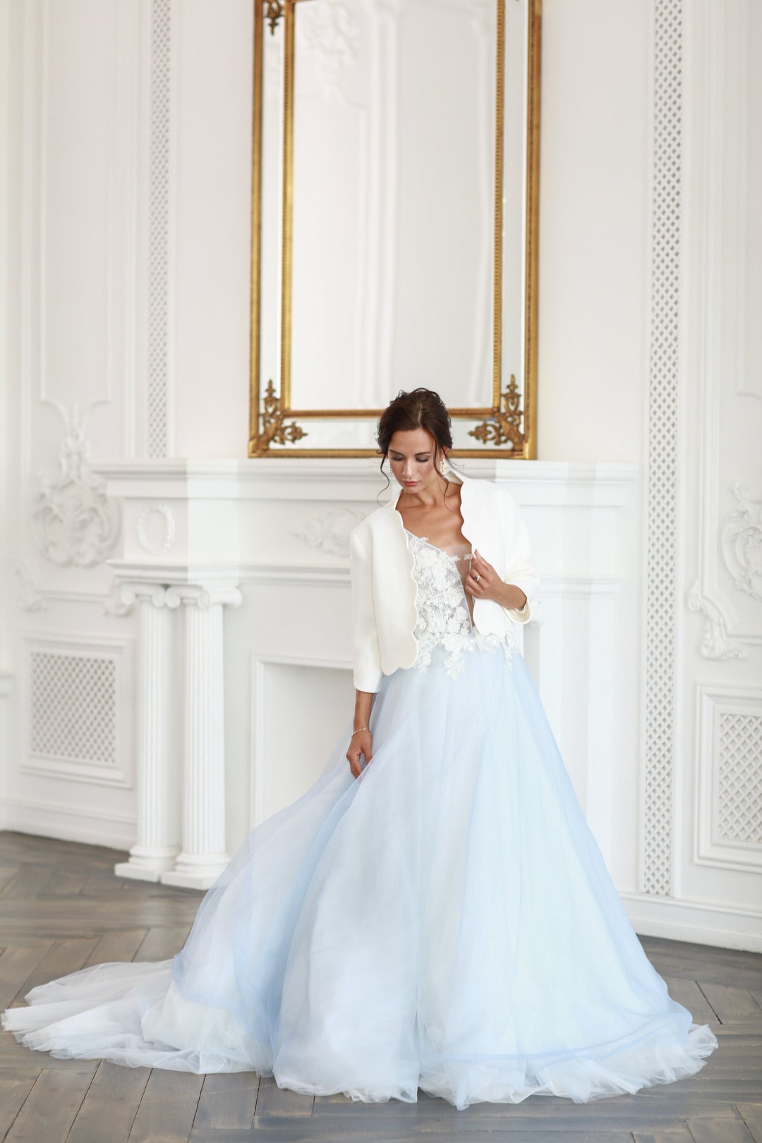 Bridal Jacket for Winter Wedding Dress, Ivory Bridal Coat, Wedding Coat ...