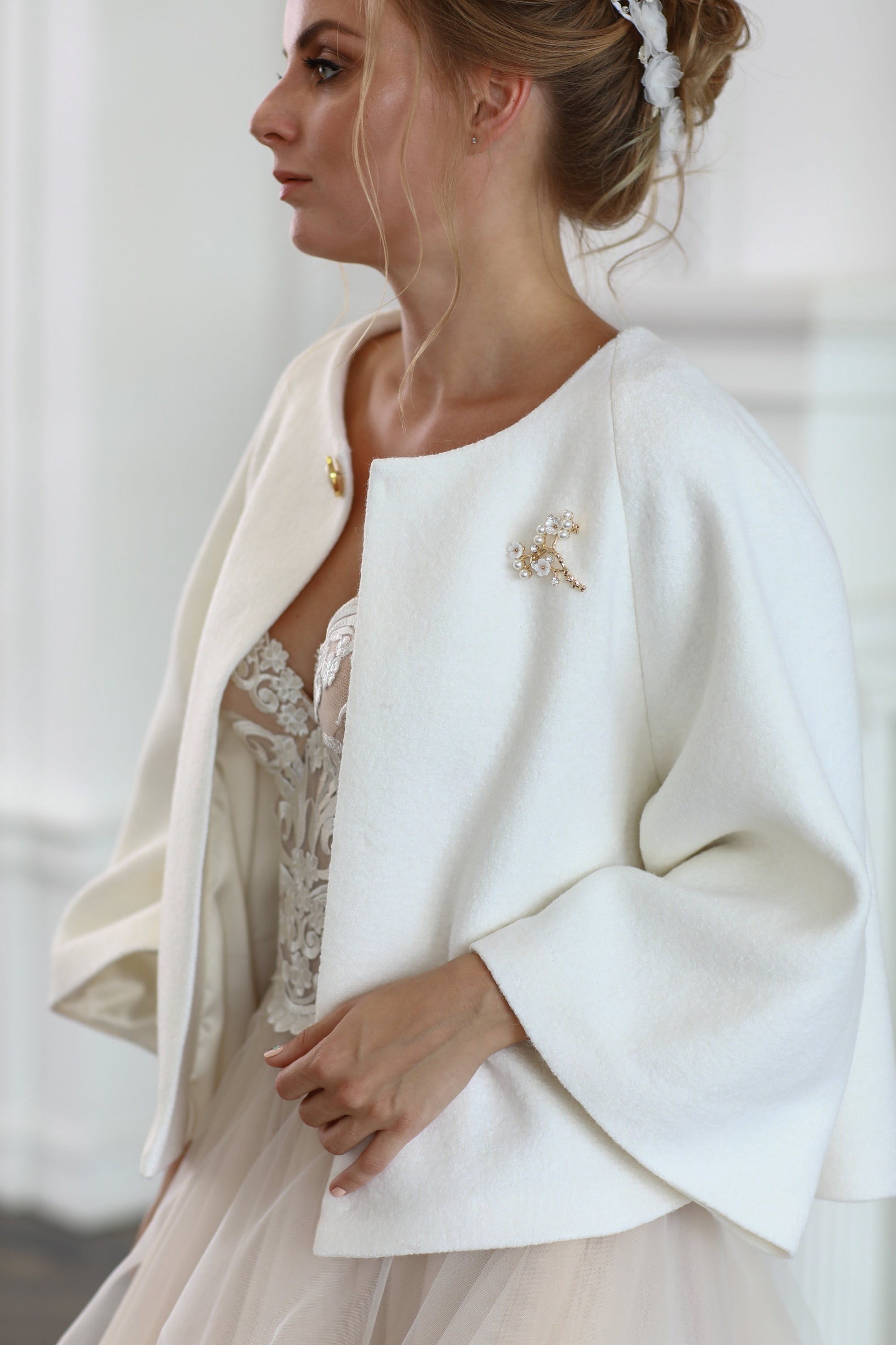 Bridal Coat Bridal Jacket for Winter Wedding Dress Wedding - Etsy