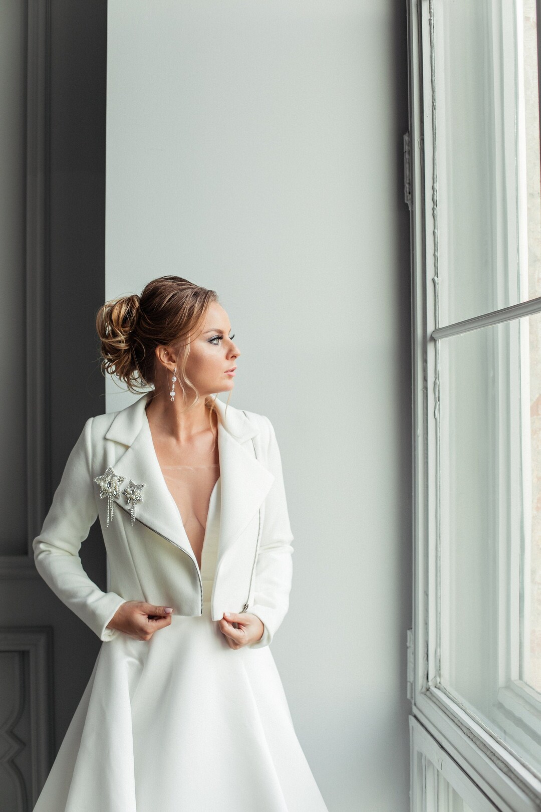 Bridal Jacket for Wedding Dress Bridal Coat for Bride Ivory - Etsy UK