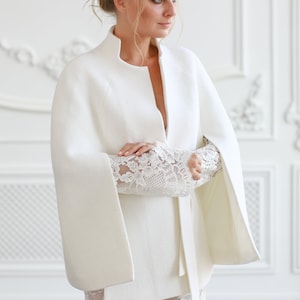 Bridal Coat for Winter Wedding Dress, Poncho Jacket for Bride - Etsy