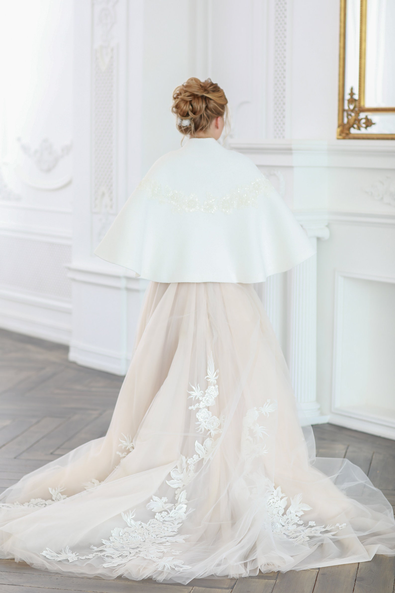 Bridal Cape Bridal Jacket for Winter Wedding Dress Wedding - Etsy