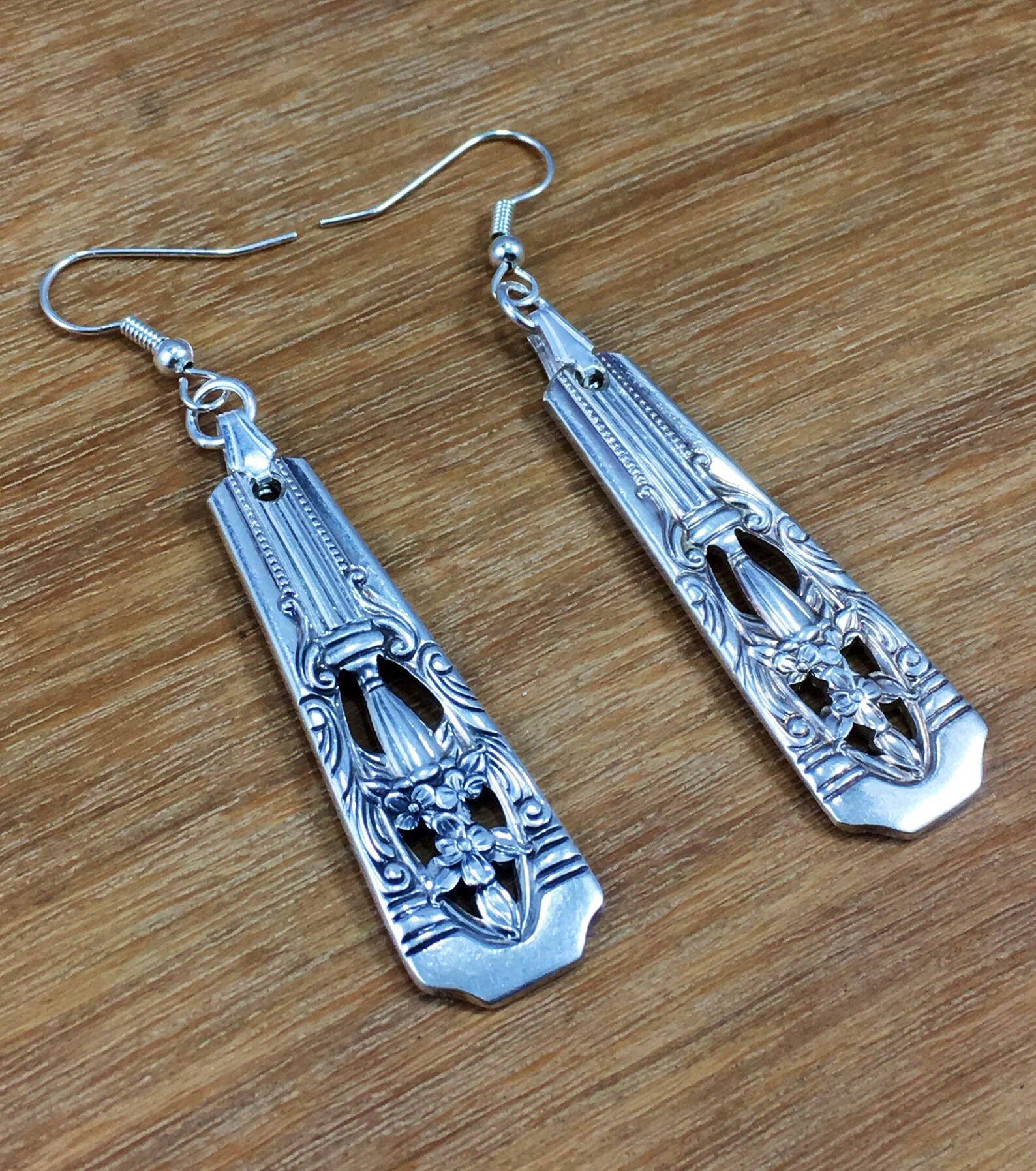 Spoon Earrings From Antique Vintage Wallace Classic Filigree - Etsy