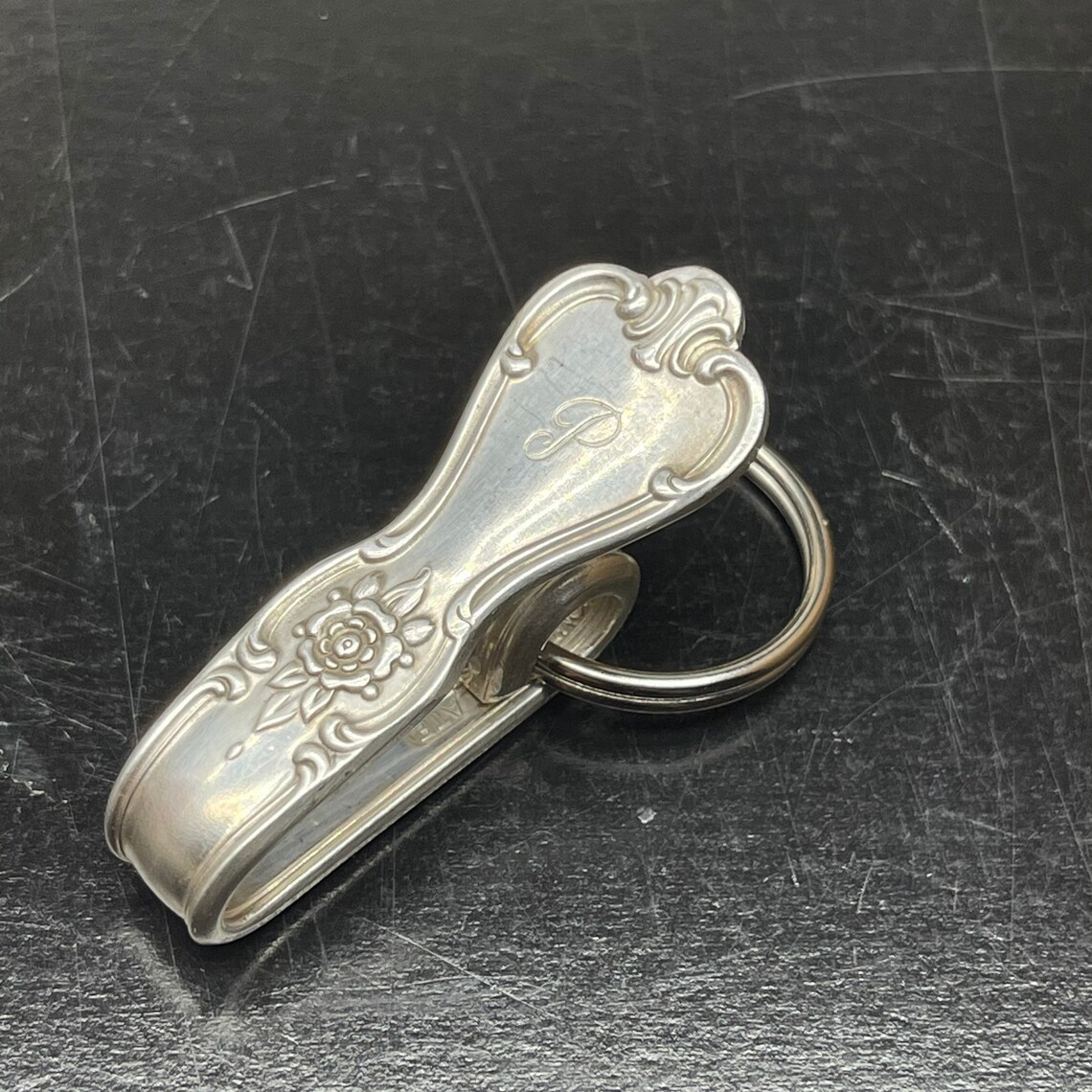 Mono P Purse Hook Key Finder Key Holder Ring Upcycle Pocket - Etsy