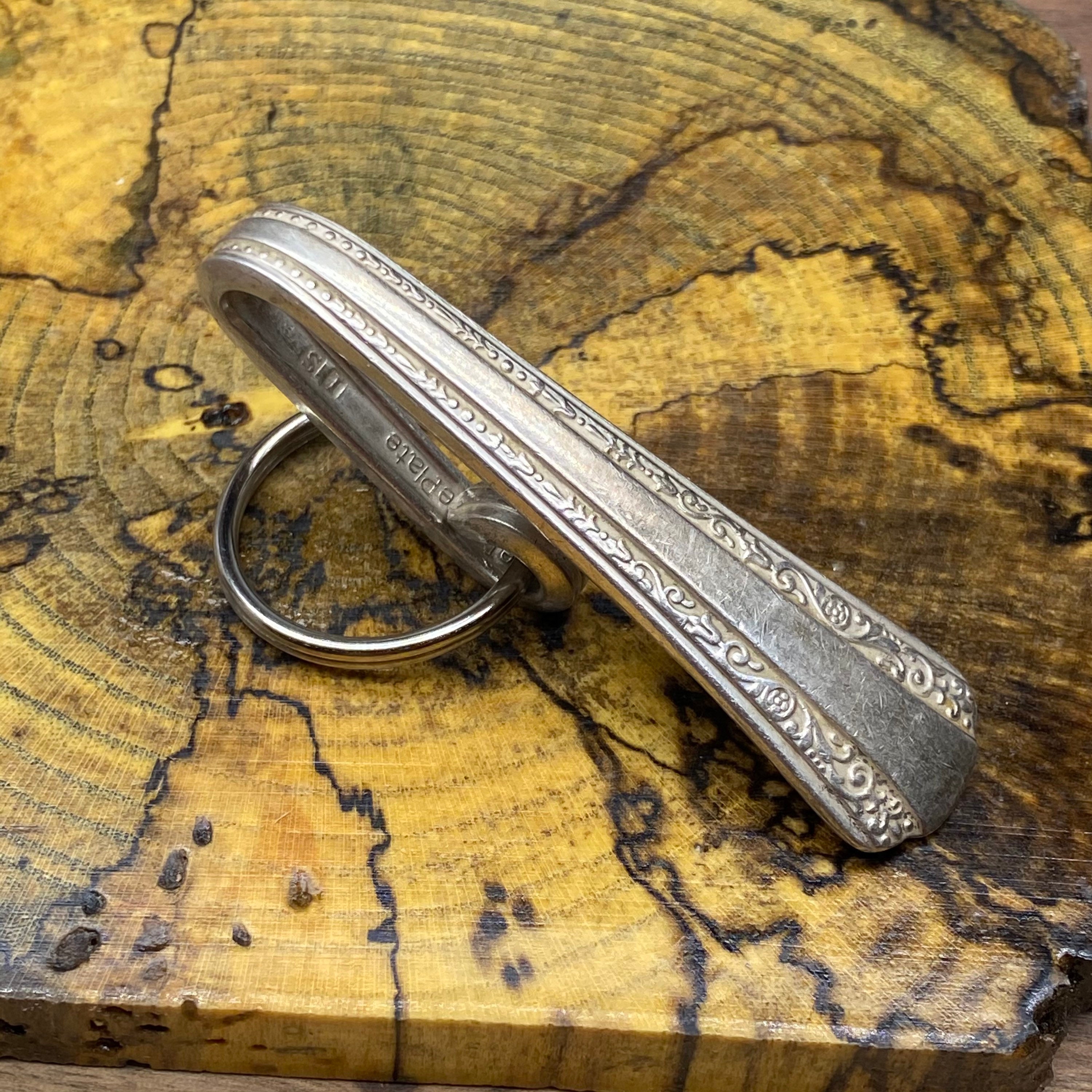 Vintage Purse Hook Clip Silver Key Finder Key Ring Keychain - Etsy