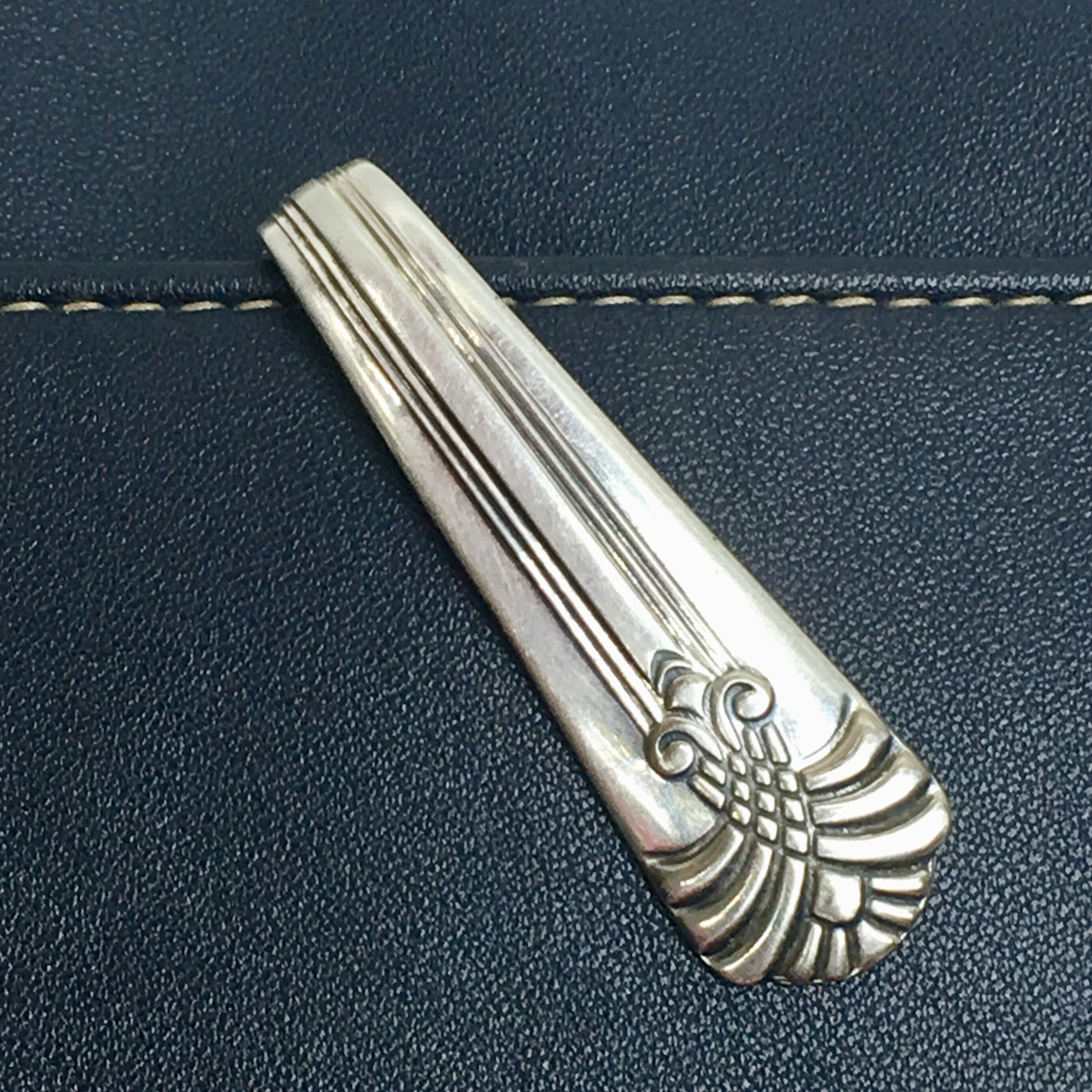 Tie Bar / Money Clip Clasp Made From Antique Silverplate | Etsy