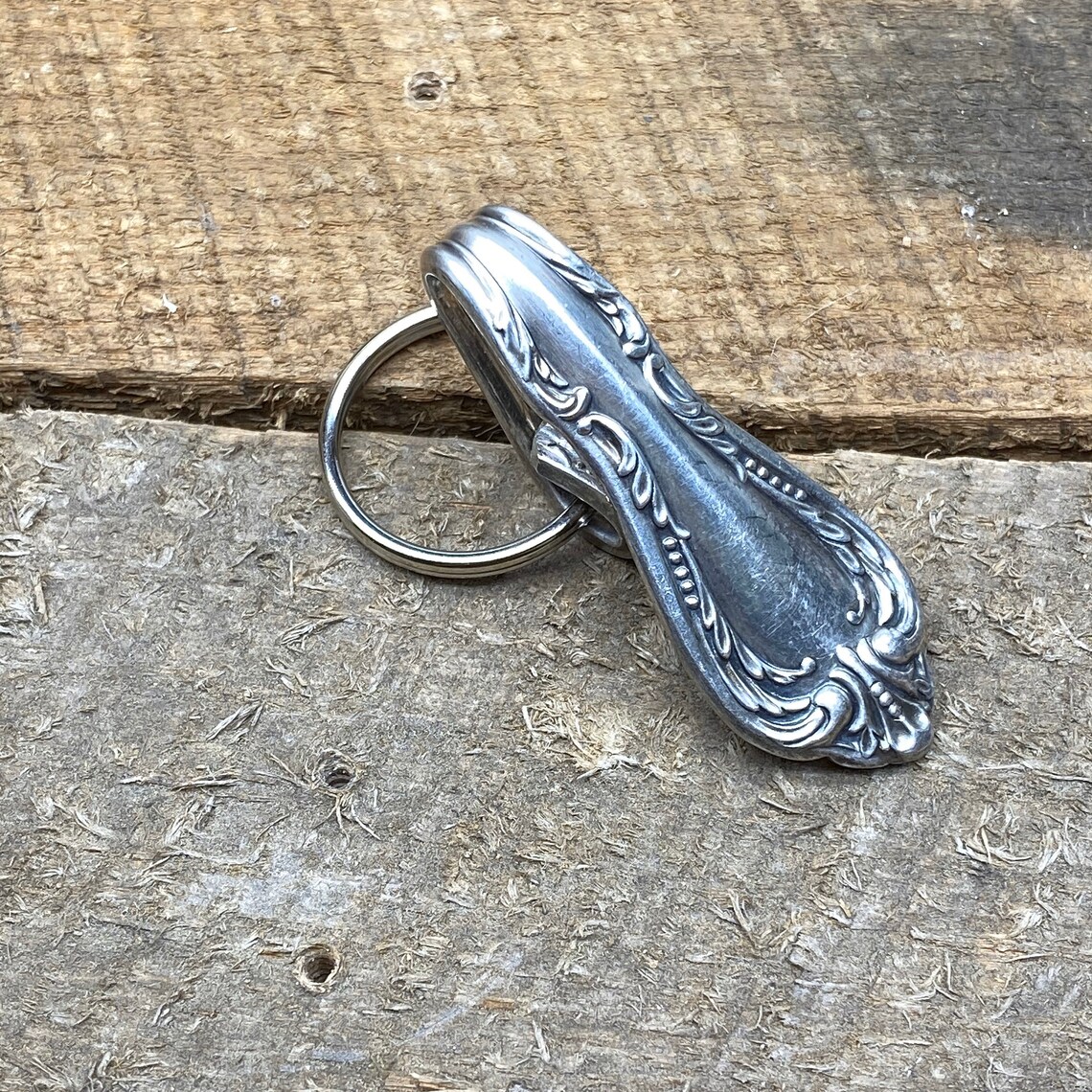 Vintage Purse Hook Silver Key Finder Key Ring Keychain - Etsy