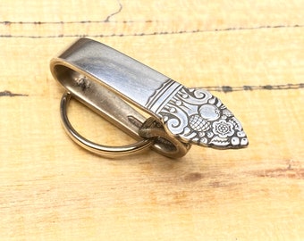 Vintage Purse Hook Clip Silver Key Finder Key Ring Keychain - Etsy
