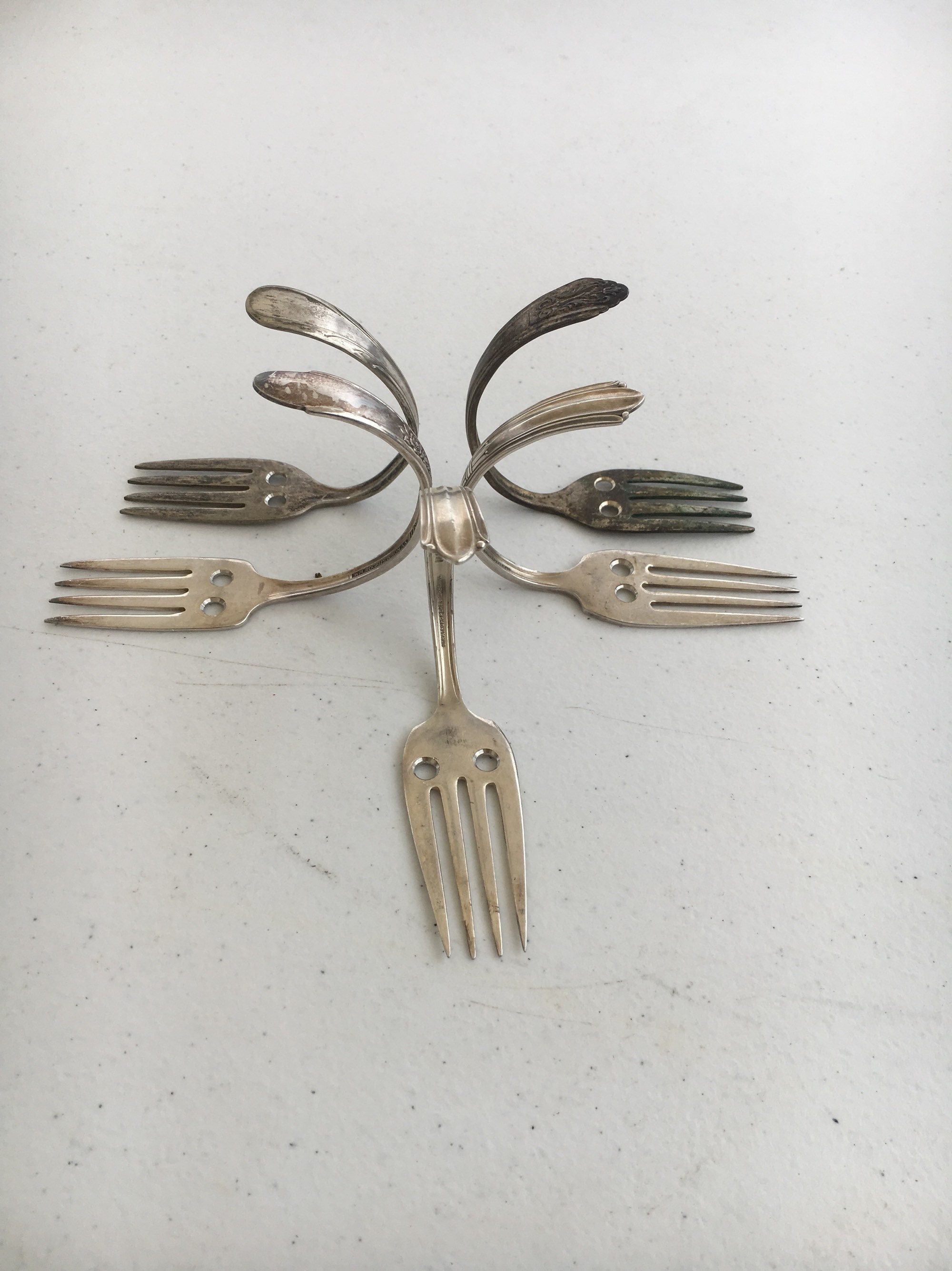 Assorted Hooks Fork Hangers Antique Vintage Silverplate | Etsy
