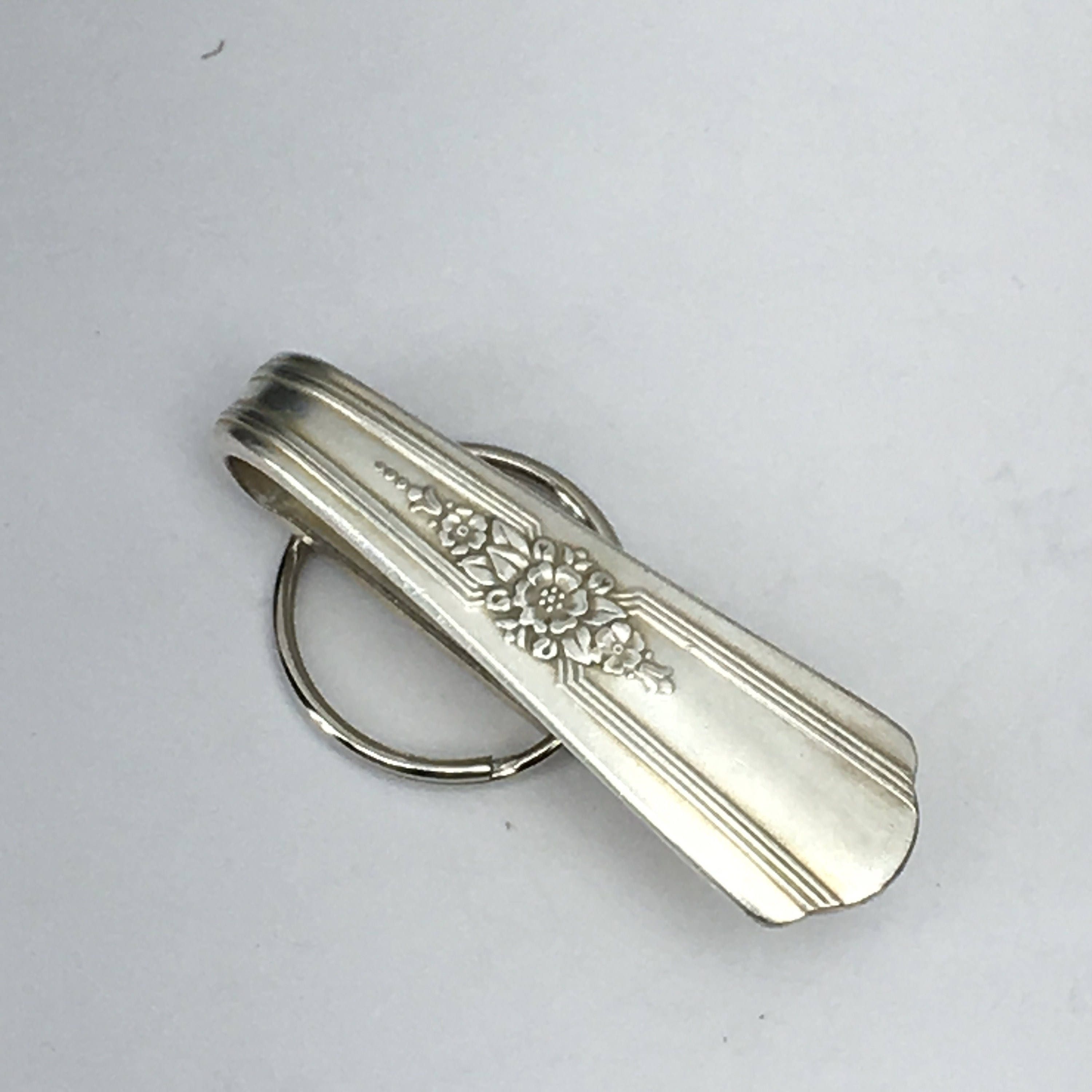 Vintage Desire Purse Hook Clip Silver Key Finder Key Ring Keychain ...