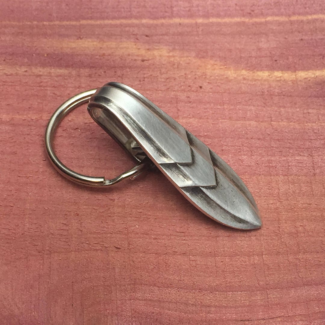 Vintage Silver Purse Hook Key Finder Key Holder Ring Upcycle Pocket ...