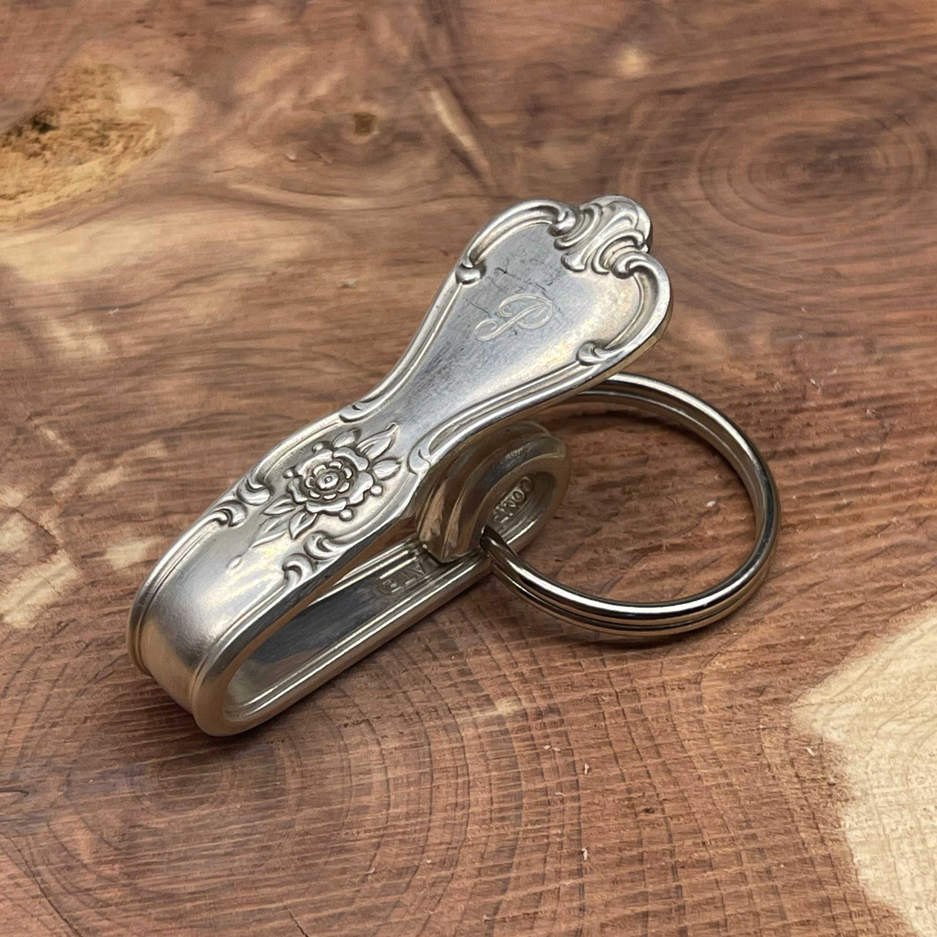 Mono P Purse Hook Key Finder Key Holder Ring Upcycle Pocket - Etsy