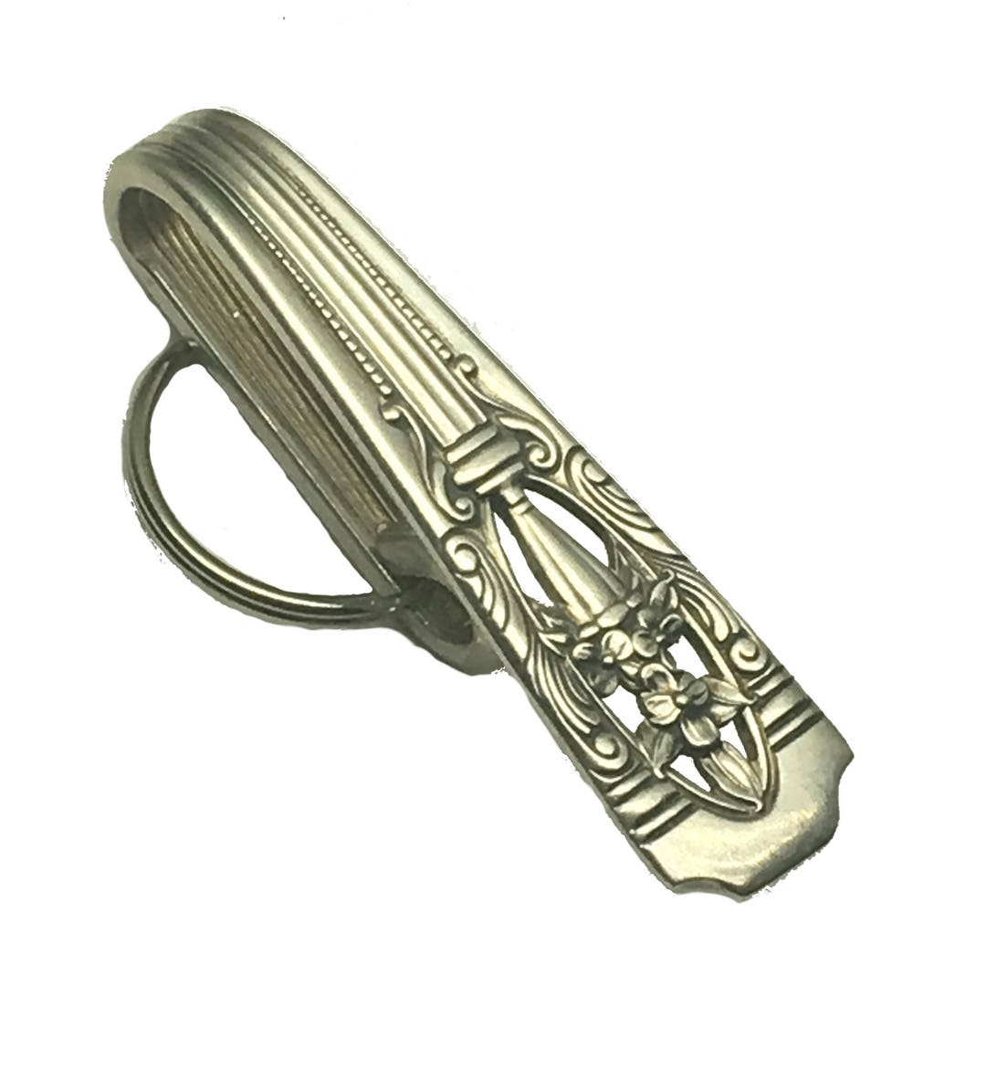 Purse Hook Classic Filigree Key Finder Key Ring Keychain Silverplate ...