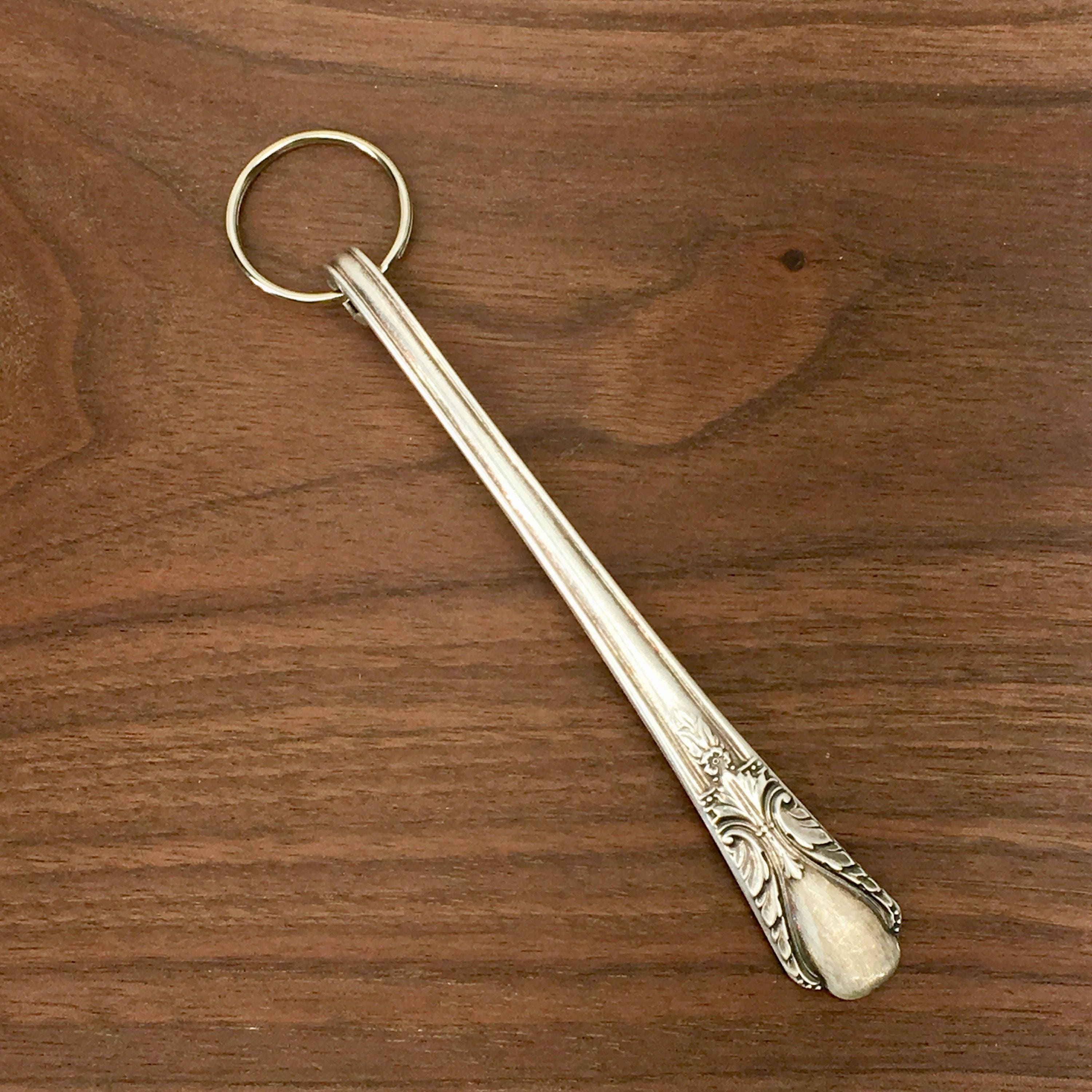 Vintage Silver Key Finder Key Ring Upcycle Keychain | Etsy