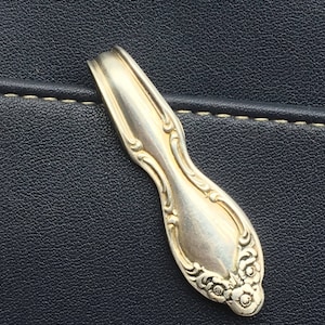 Vintage Purse Hook Clip Silver Key Finder Key Ring Keychain Silverplate ...