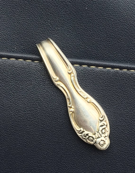 Vintage Purse Hook Clip Silver Key Finder Key Ring Keychain | Etsy