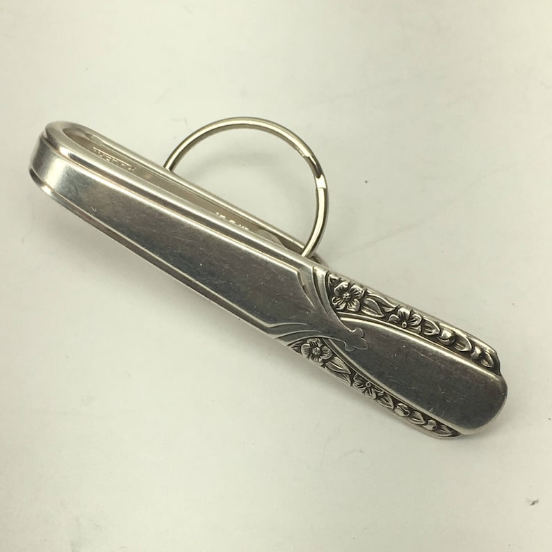 Vintage Silver Purse Hook Key Finder Key Holder Ring Upcycle Pocket ...