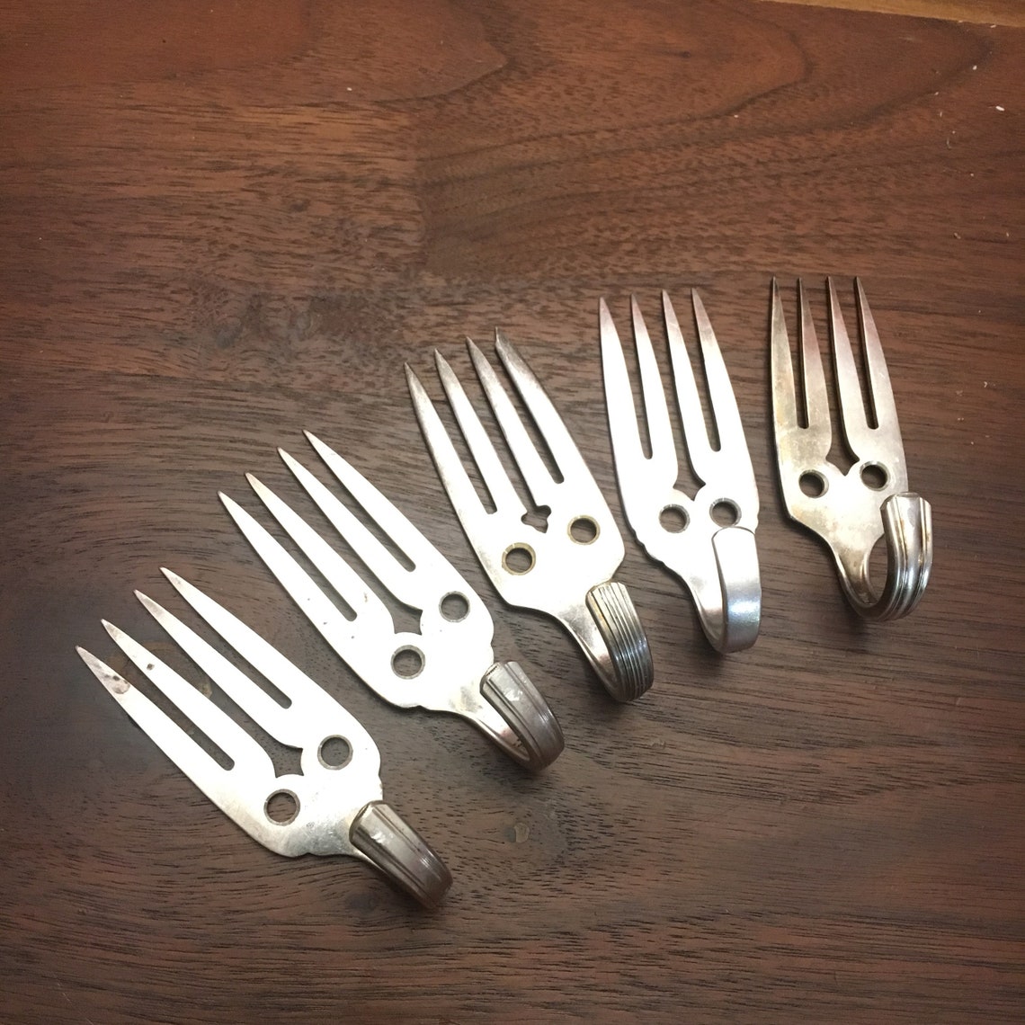 Salad Fork Assorted Hooks Hangers From Antique Vintage Silverplate ...