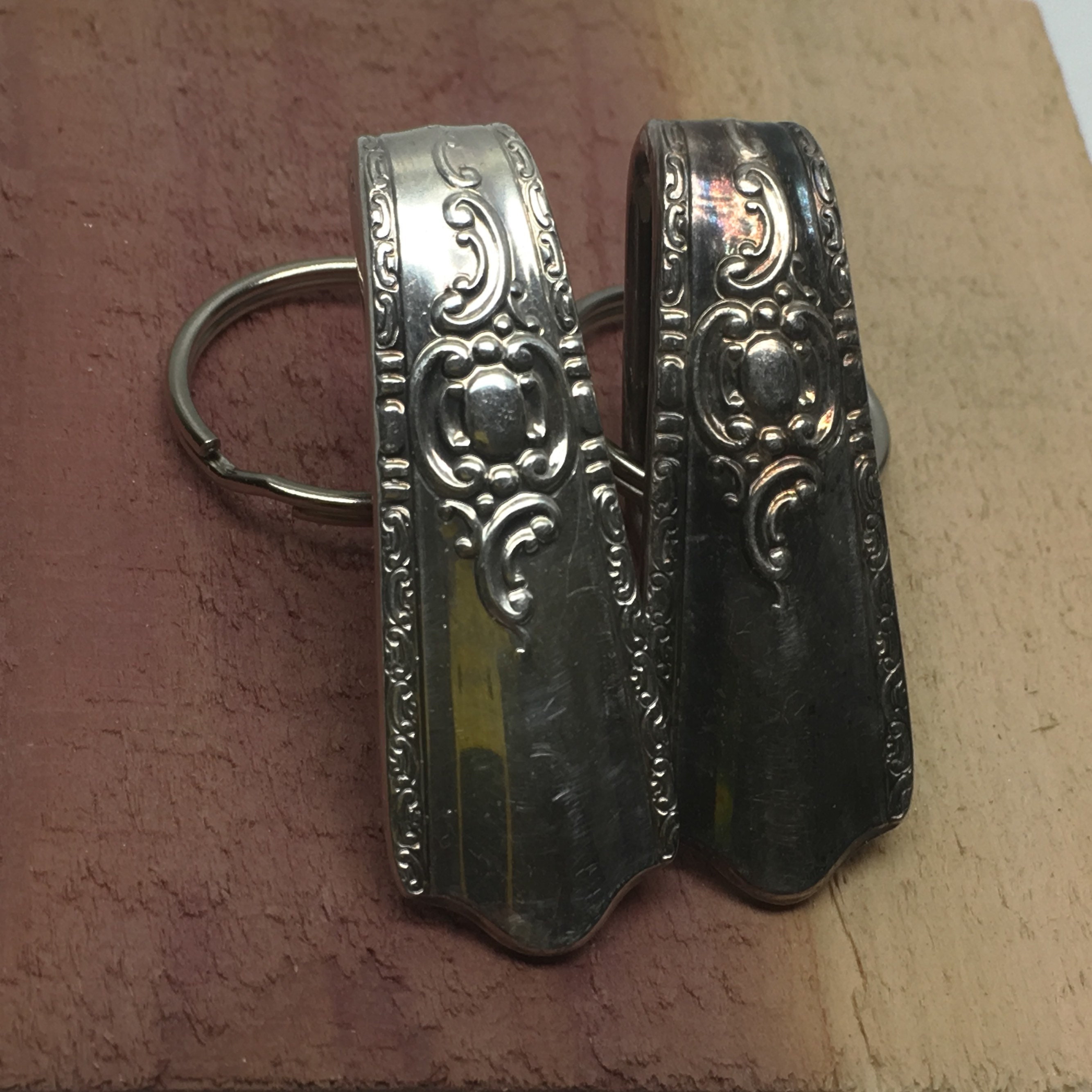 Vintage Purse Hook Clip Silver Key Finder Key Ring Keychain - Etsy