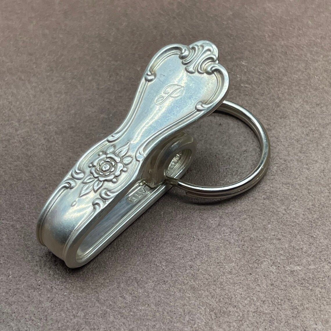 Mono P Purse Hook Key Finder Key Holder Ring Upcycle Pocket - Etsy