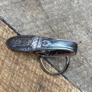 Vintage Purse Hook Silver Key Finder Key Ring Keychain Silverplate ...