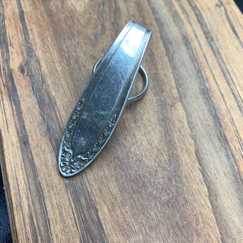Vintage Purse Hook Clip Silver Key Finder Key Ring Keychain - Etsy