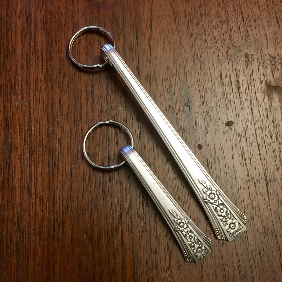 Vintage Silver Key Finder Llavero Upcycle Llavero Silverplate ...