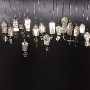 Silver Bell Christmas Tree Holiday Ornament or Necklace Pendants ...