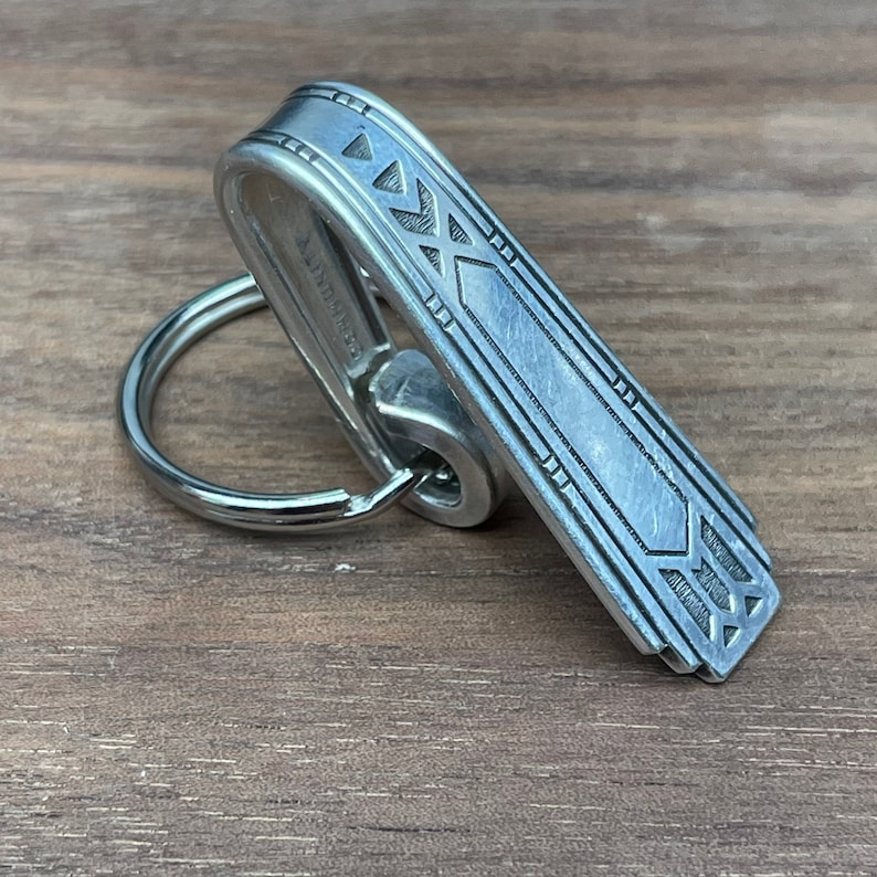 Vintage Silver Purse Hook Key Finder Key Holder Ring Upcycle Pocket ...